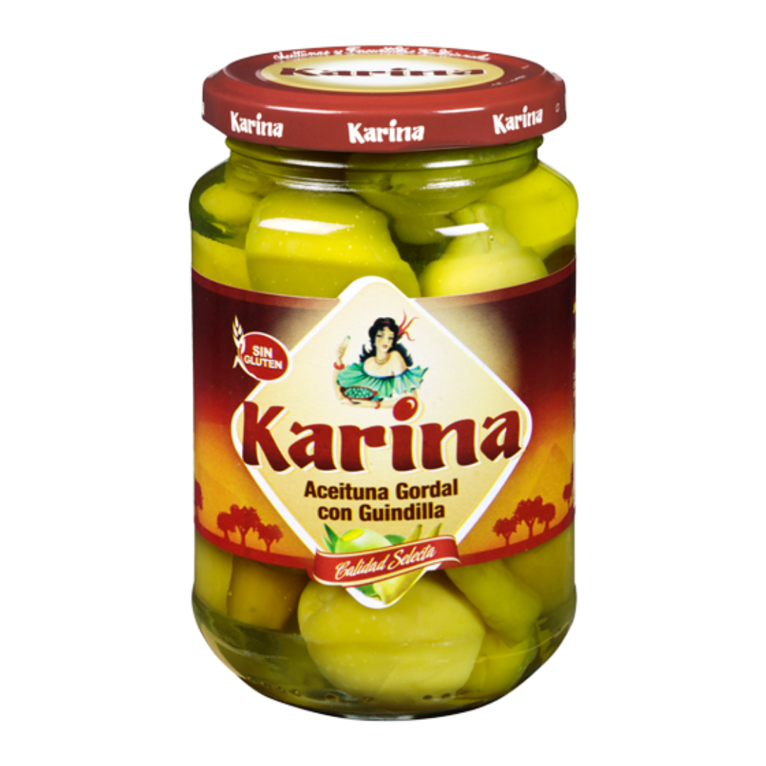 Karina Queen Olives with Chilli Pepper (345g x 12 jars) – Barrels and Beyond PH