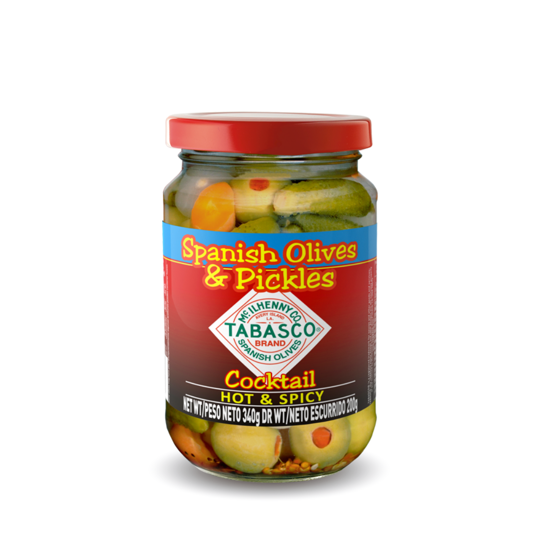 Serpis Tabasco Cocktail Hot & Spicy Spanish Olives & Pickles (6 x 340g ...