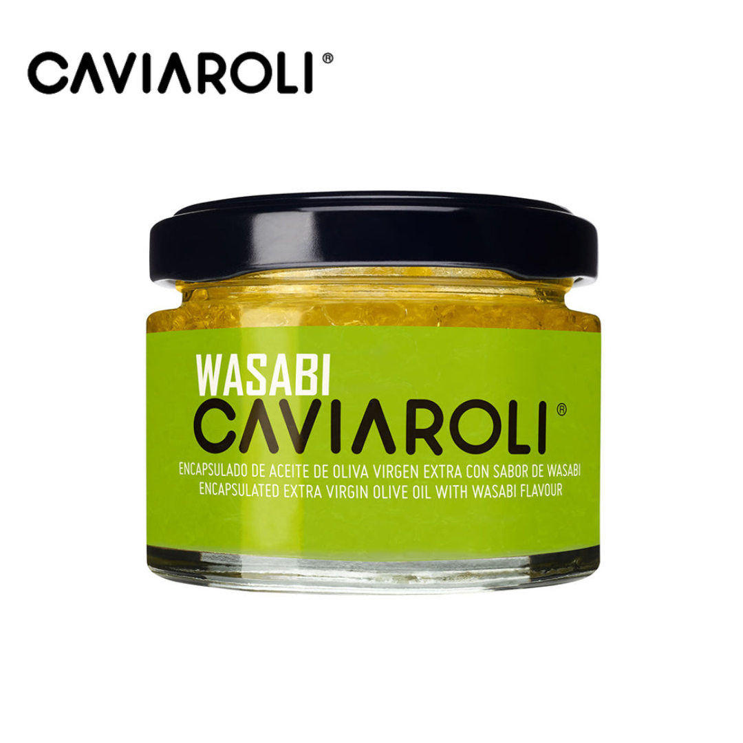 Caviaroli Encapsulated Extra Virgin Olive Oil with Wasabi Flavour (Pea ...
