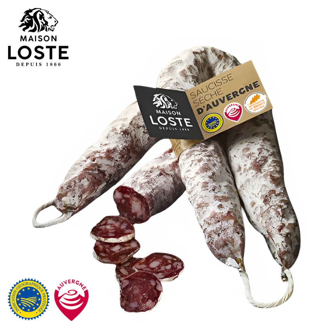 Maison Loste Saucisson d'Auvergne Séché IGP 300g – Barrels and Beyond PH