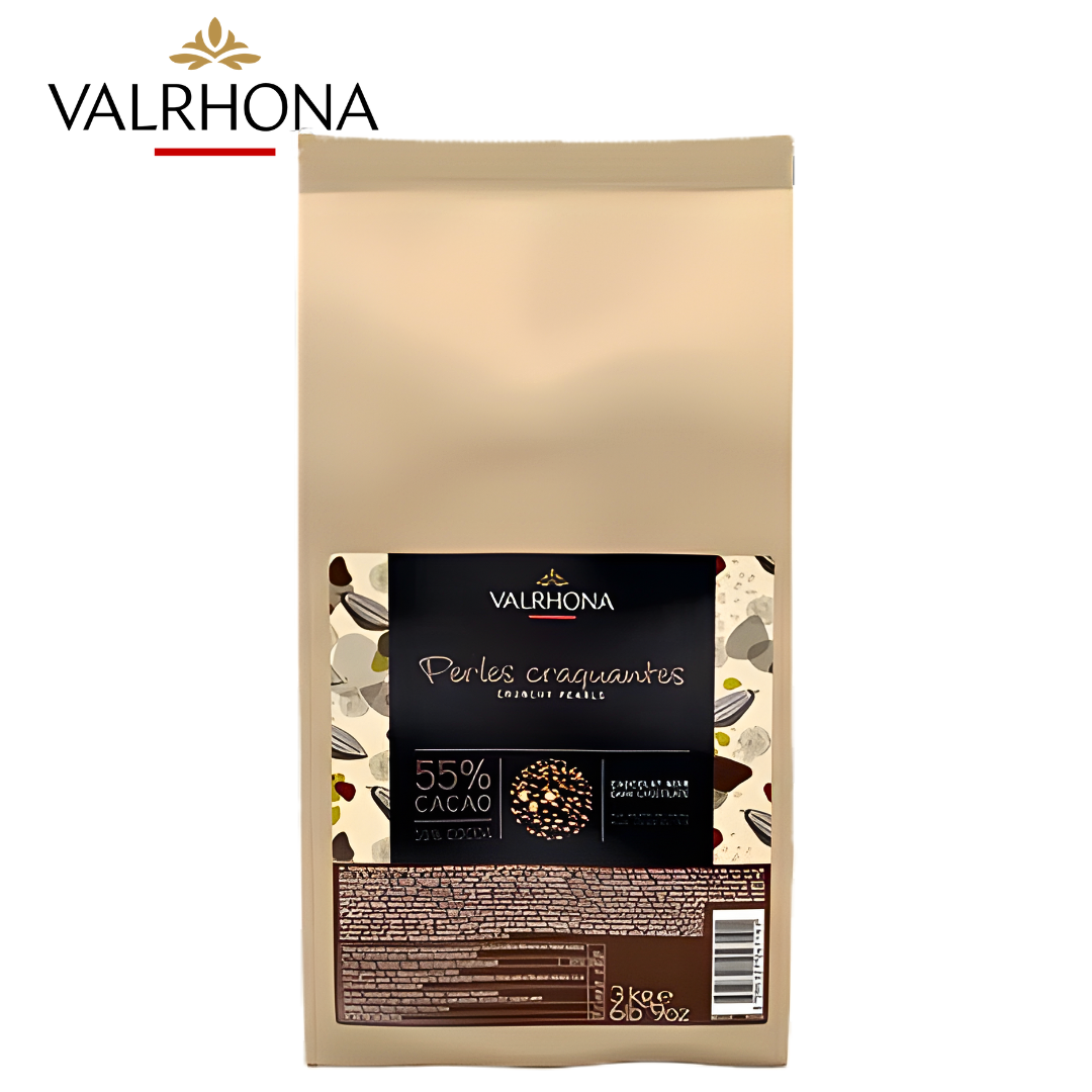 Valrhona Dark Chocolate Crunchy Pearls 55% (3kg) | Crunchy Decor ...