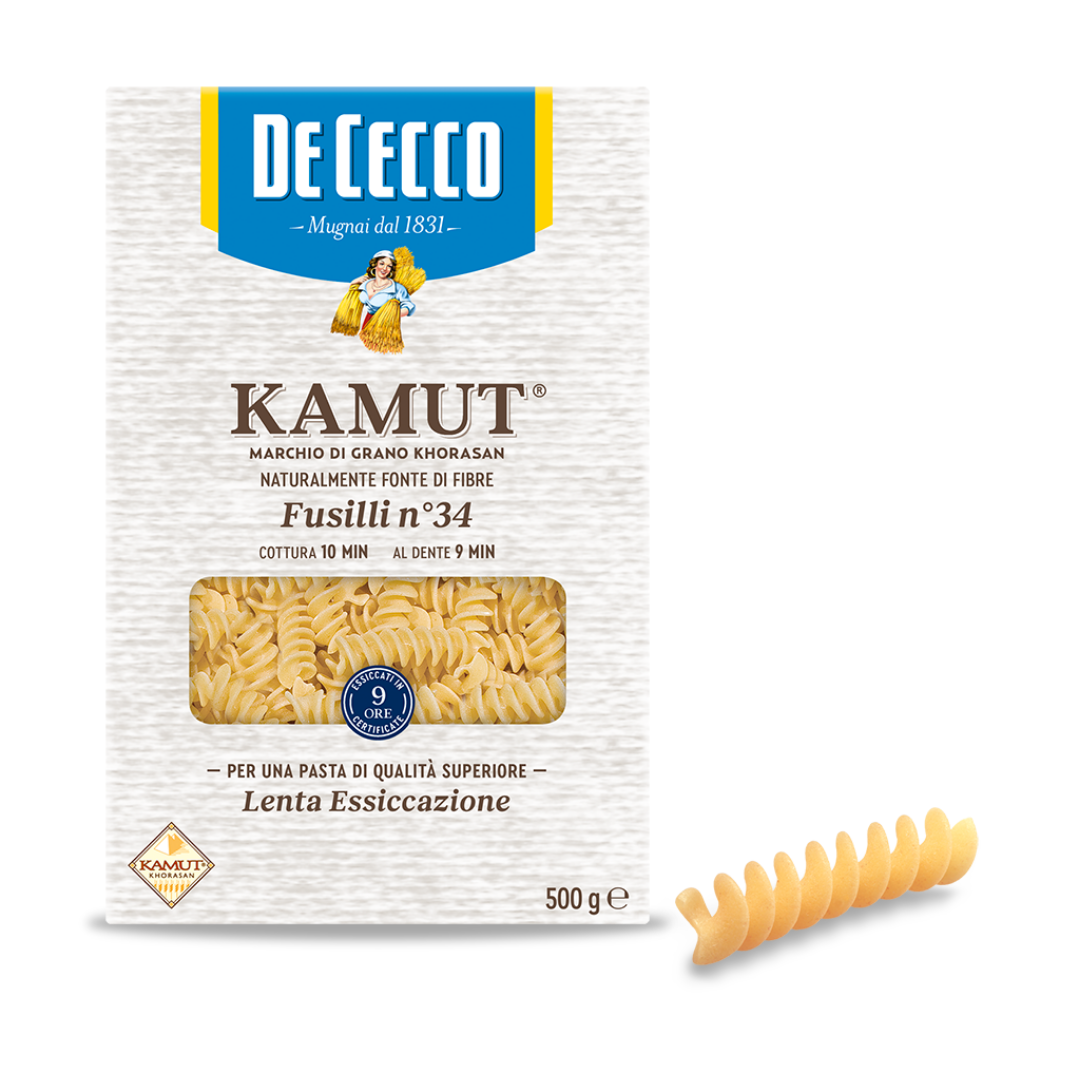 De Cecco Fusilli No 34 Kamut 500g - 12 packs/case – Barrels and Beyond PH